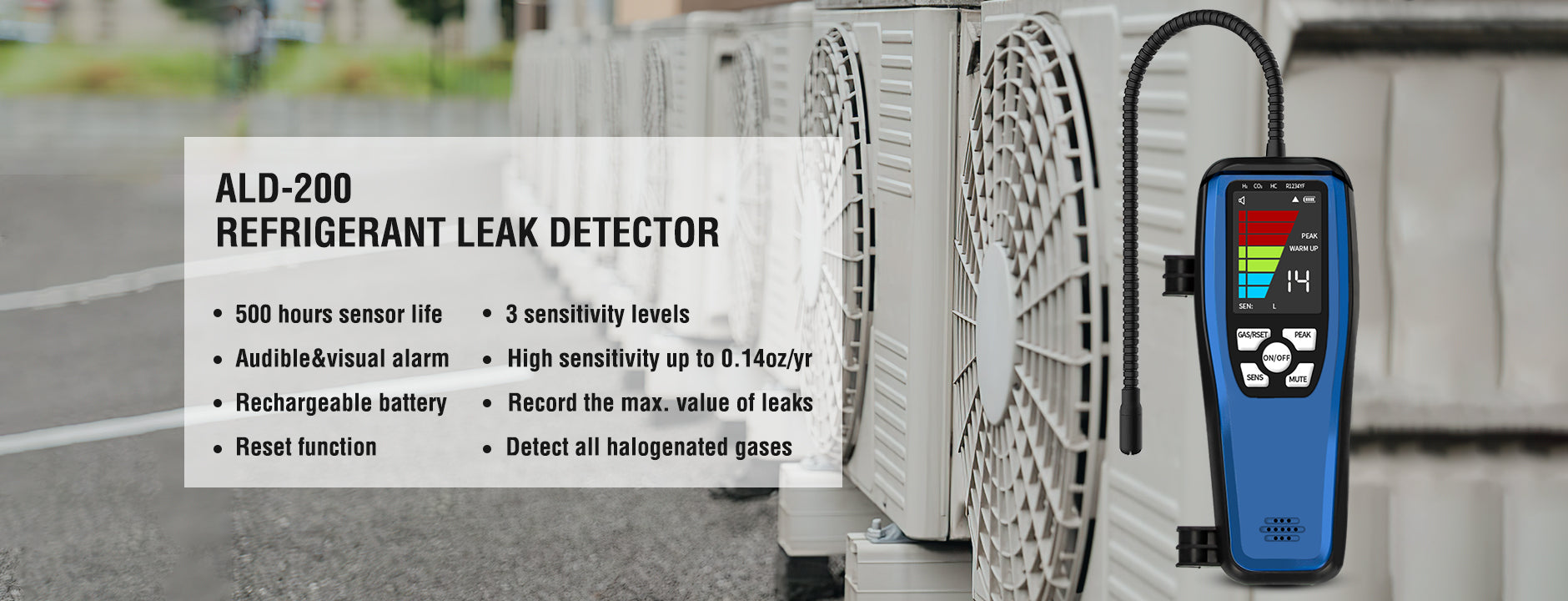 Refrigerant Leak Detector, Refrigernat Scale, Data Logger | Aprvtio